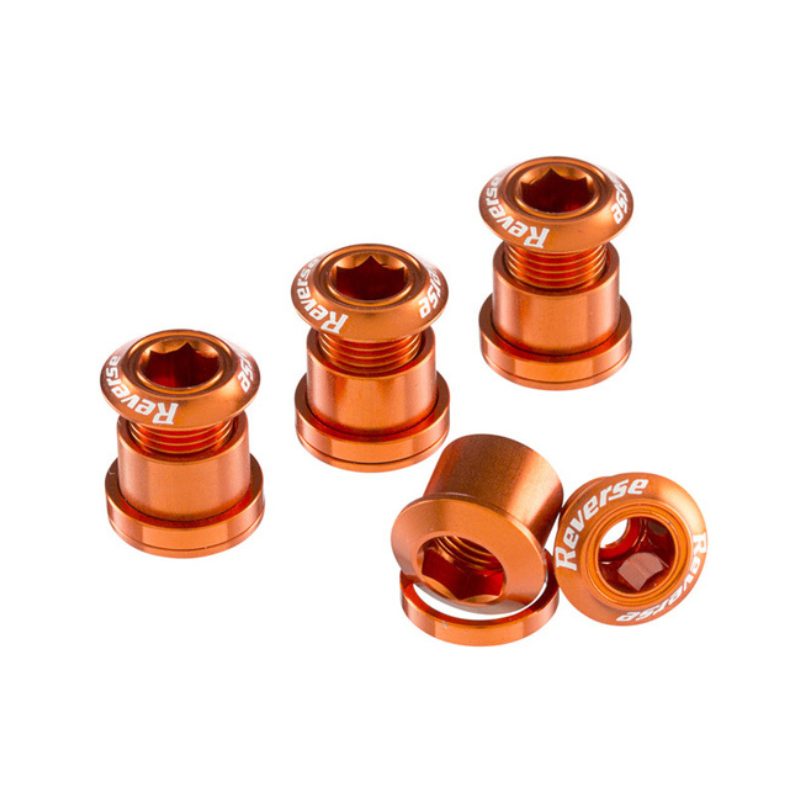 Reverse | Chainring Bolt Set | 4 pcs | Mount Green Cycles